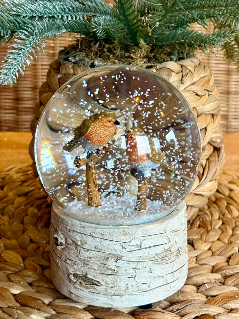 Musical Robin Snow Globe – Starlings